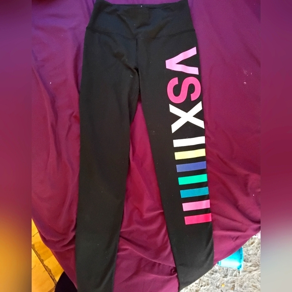 Victoria's Secret | Pants & Jumpsuits | Vsx Black Leggings With ...